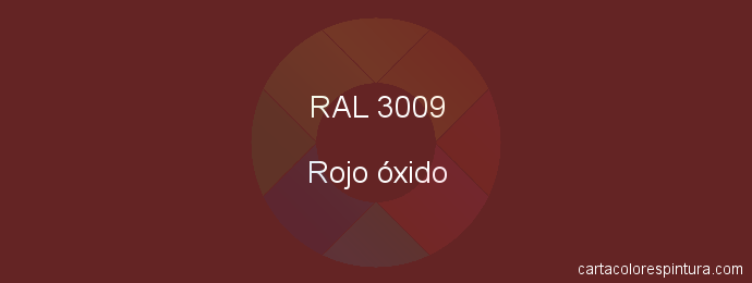 RAL 3009 : Pintura RAL 3009 (Rojo óxido) | CartaColoresPintura.com
