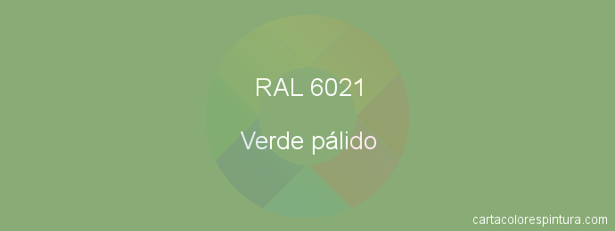 RAL 6021 : Pintura RAL 6021 (Verde pálido) | CartaColoresPintura.com