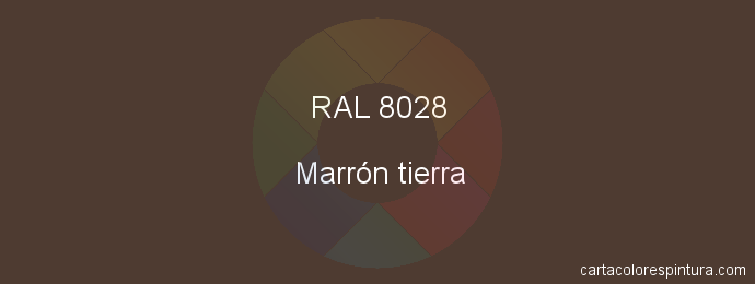 RAL 8028 : Pintura RAL 8028 (Marrón tierra) | CartaColoresPintura.com