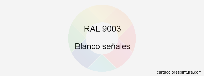 RAL 9003 : Pintura RAL 9003 (Blanco señales) | CartaColoresPintura.com