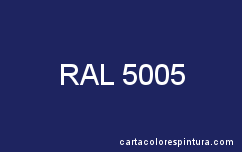 Carta de colores de pintura RAL Serie 5000 | CartaColoresPintura.com