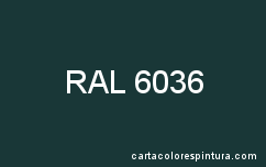 Carta de colores de pintura RAL Verde | CartaColoresPintura.com